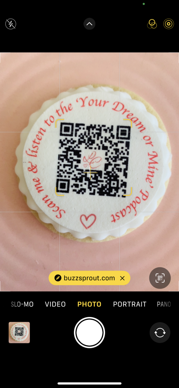 How to promote a podcast with QR code biscuits - Enchanting Bakes
